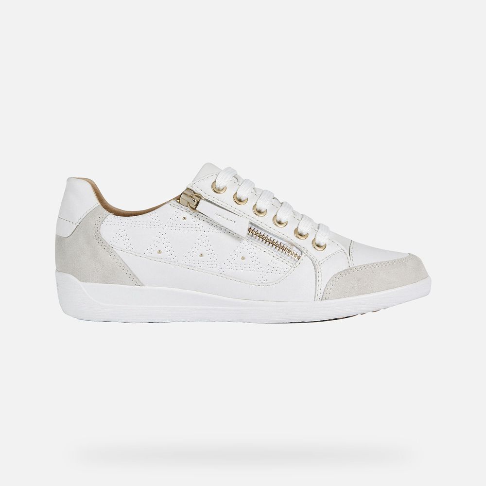Geox Portugal - Tenis Geox Senhora Outlet - Geox Myria Branco